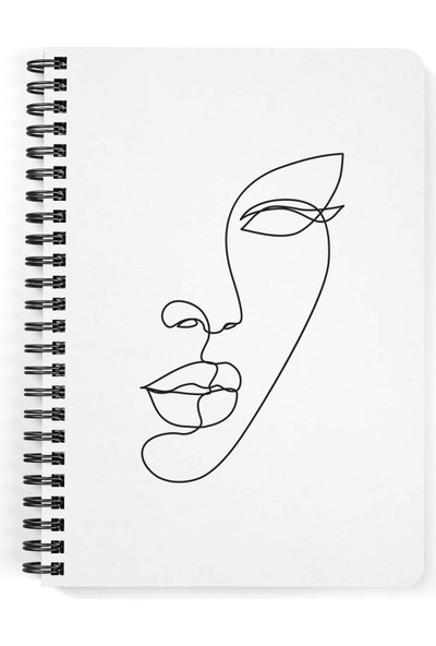 Astak Minimal Baskılı Ahşap Kapaklı Defter 15X20 cm DFT1298