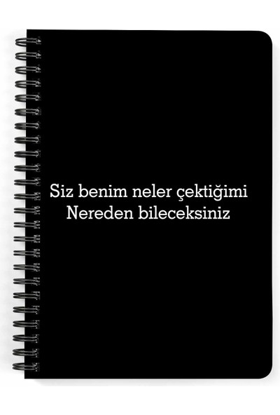 Astak Ahmet Kaya Baskılı Ahşap Kapaklı Defter 15X20 cm DFT2985