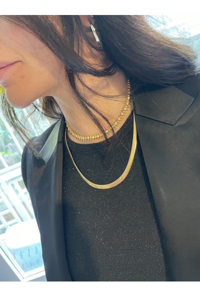 My Glory Jewls 925 Ayar Gümüş Zirkon Taş Gerdan Kolye