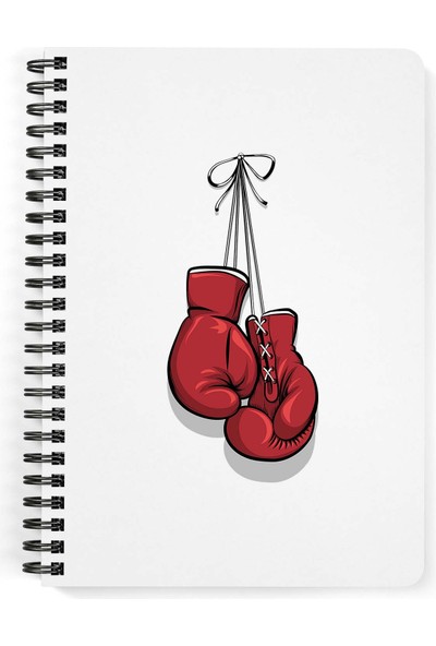 Astak Boks Eldiveni Baskılı Ahşap Kapaklı Defter 15X20 cm DFT2118