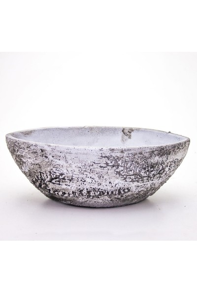 Vase Desing Esitme Kayık Beton Saksı 31X11X14 cm
