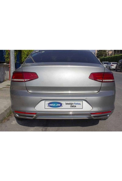 Omsa Vw Passat B8 Krom Bagaj Alt Çıtası 2015-2019