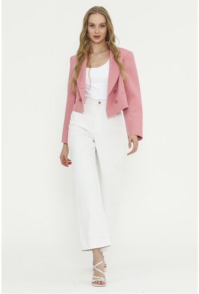 Faruk Ekin CK-0608T13 Fleto Cepli Kısa Ceket