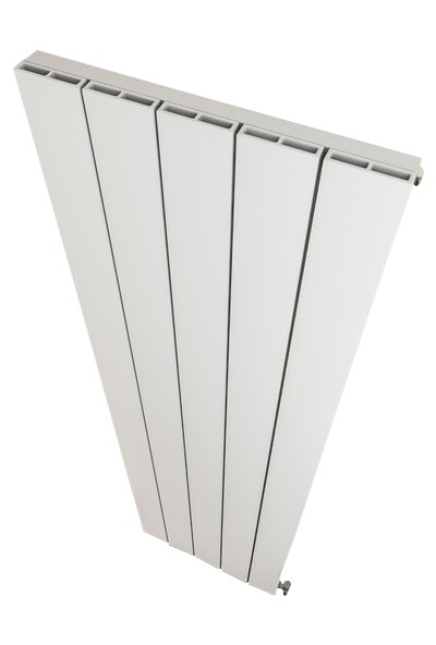 Warma Drama Dikey Alüminyum Panel Radyatör 470X1800 Dokulu Beyaz