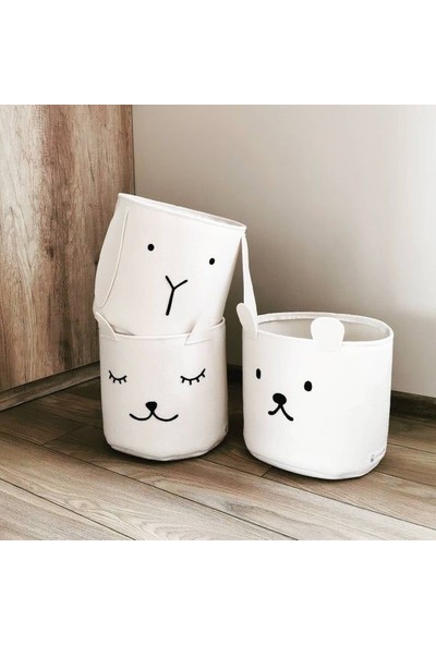 Deniz Kızı Keçe Hayvan Tasarımlı 3'li Dekoratif Çocuk Bebek Oyuncak Sepeti Organizer Takımı Deniz Kızı Keçe Hayvan Tasarımlı 3'li Dekoratif Çocuk Bebek Oyuncak Sepeti Organizer Takımı