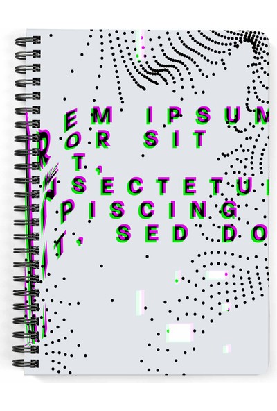 Astak Abstract Baskılı Ahşap Kapaklı Defter 15X20 cm DFT5272