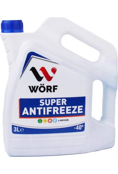 Wörf Mavi Antifiriz -40 Derece 3 Litre Wörf Mavi Antifiriz -40 Derece 3 Litre