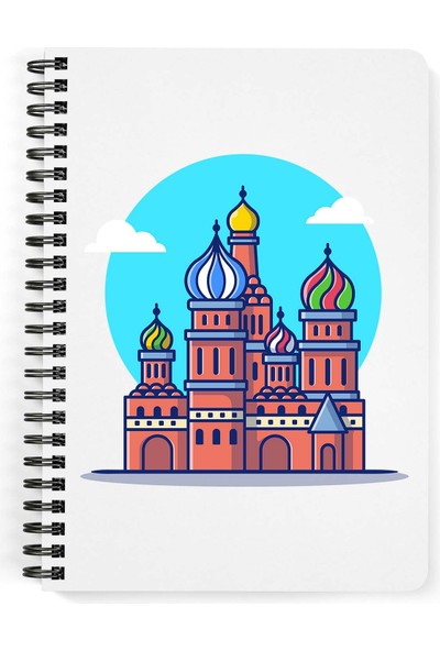 Astak Moskova Baskılı Ahşap Kapaklı Defter 15X20 cm DFT2137 Astak Moskova Baskılı Ahşap Kapaklı Defter 15X20 cm DFT2137