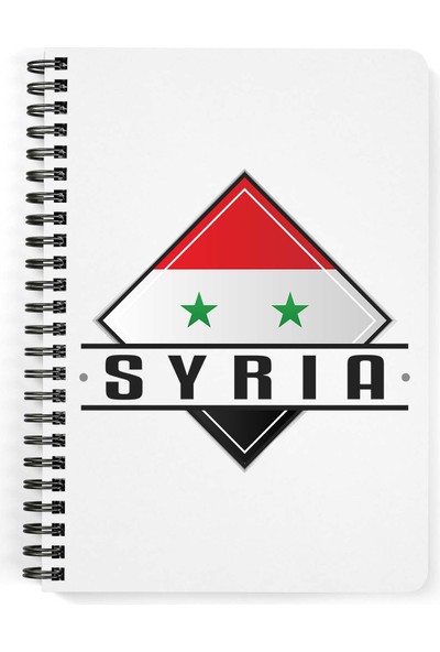 Astak Syria Baskılı Ahşap Kapaklı Defter 15X20 cm DFT2222