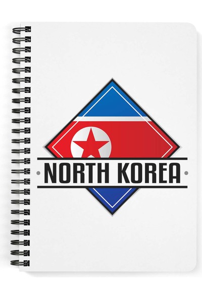 Astak Kuzey Kore Baskılı Ahşap Kapaklı Defter 15X20 cm DFT2237