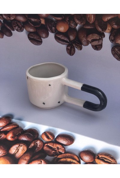 Merve Tasarım Ceramic Uzun Saplı Fincan