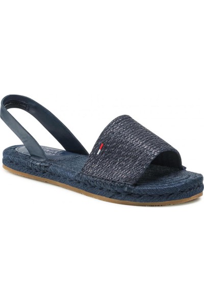 Tommy Hilfiger Kadın Tommy Hilfiger Kadın Monochrome Sandal - Espadrille Sandalet EN0EN01383