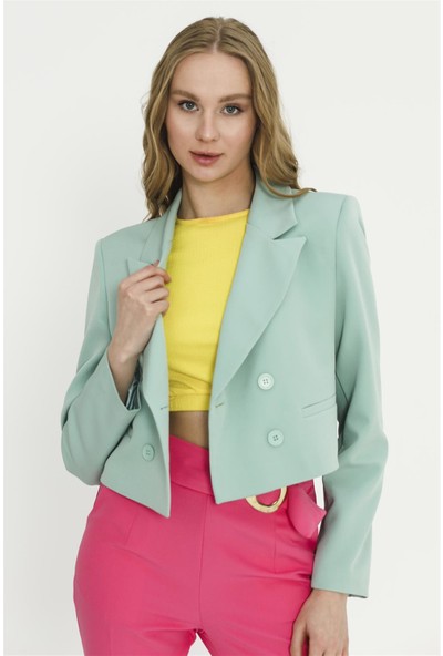 Faruk Ekin CK-0608T13 Fleto Cepli Kısa Ceket