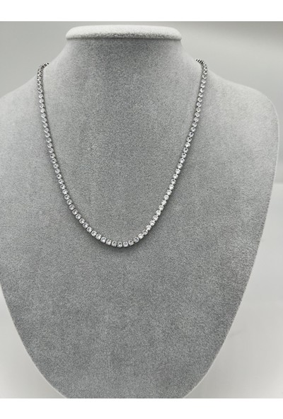 Bysy Accessories Gümüş Renk Su Yolu Çelik Kolye