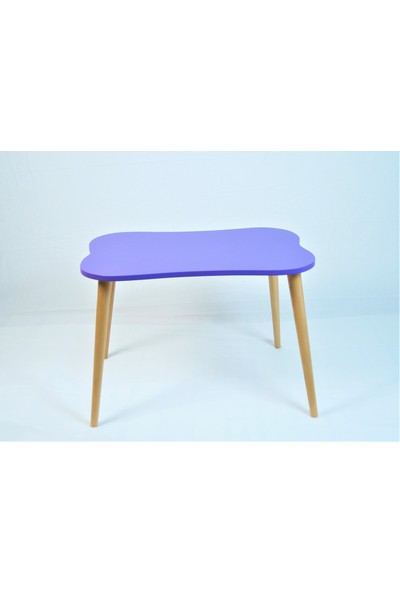 İztalya Mor Ahşap Çocuk Masası