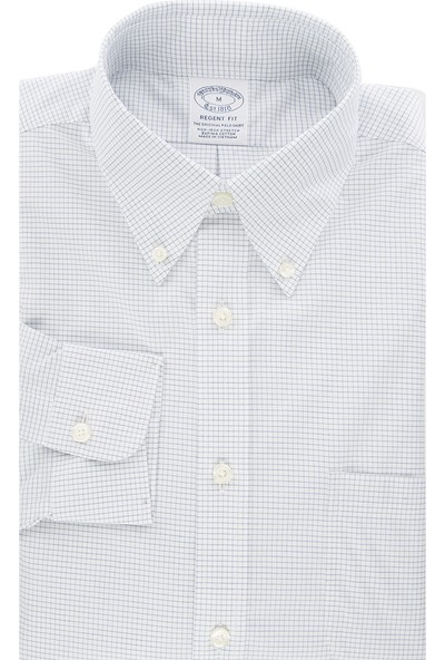 Erkek Lacivert Kareli Regent Kesim Spor Gömlek