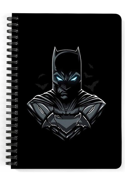 Astak Batman Baskılı Ahşap Kapaklı Defter 15X20 cm DFT4851