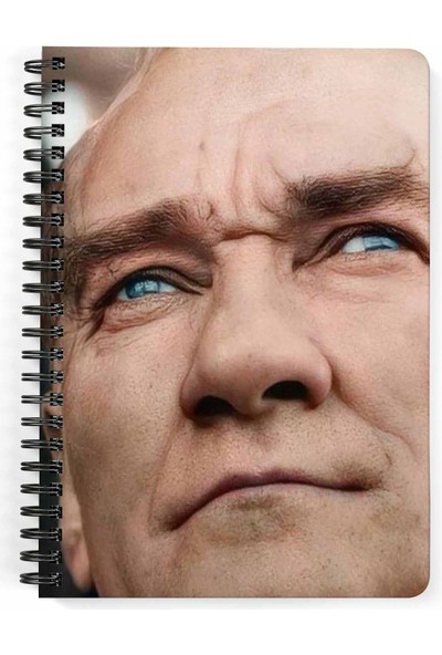 Astak Atatürk Baskılı Ahşap Kapaklı Defter 15X20 cm DFT5553