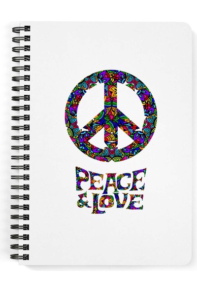 Astak Peace Love Baskılı Ahşap Kapaklı Defter 15X20 cm DFT1010 Astak Peace Love Baskılı Ahşap Kapaklı Defter 15X20 cm DFT1010