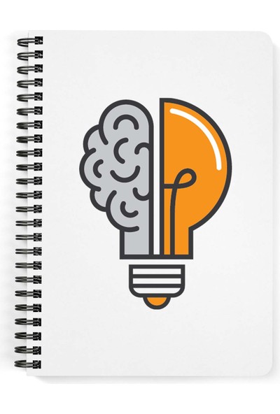 Astak Brain Baskılı Ahşap Kapaklı Defter 15X20 cm DFT1371 Astak Brain Baskılı Ahşap Kapaklı Defter 15X20 cm DFT1371
