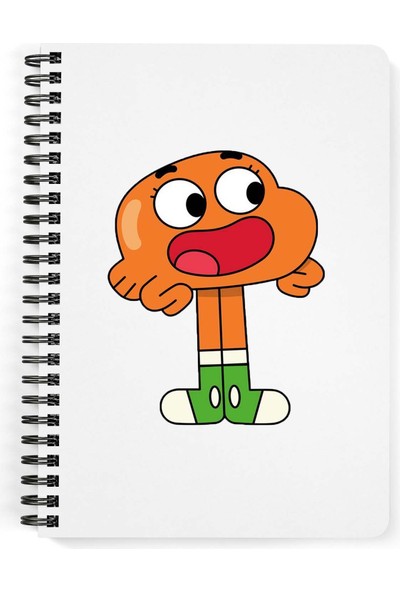 Astak Gumball Baskılı Ahşap Kapaklı Defter 15X20 cm DFT6749