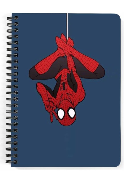 Astak Örümcek Adam Baskılı Ahşap Kapaklı Defter 15X20 cm DFT4341