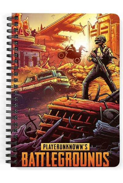 Astak Pubg Mobile Baskılı Ahşap Kapaklı Defter 15X20 cm DFT4374