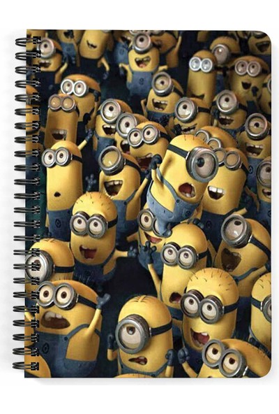 Astak Minyonlar Baskılı Ahşap Kapaklı Defter 15X20 cm DFT4879