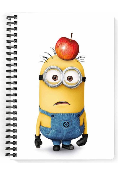 Astak Minyonlar Baskılı Ahşap Kapaklı Defter 15X20 cm DFT3569