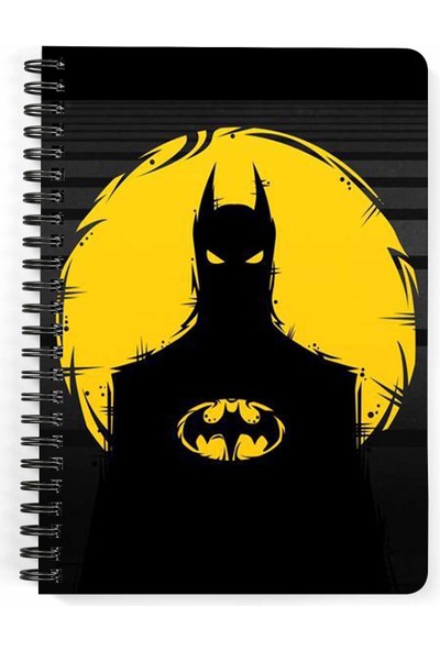 Astak Batman Baskılı Ahşap Kapaklı Defter 15X20 cm DFT3920
