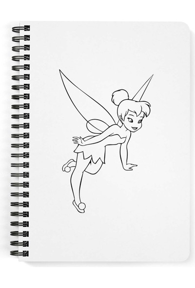 Astak Tinker Bell Baskılı Ahşap Kapaklı Defter 15X20 cm DFT6822