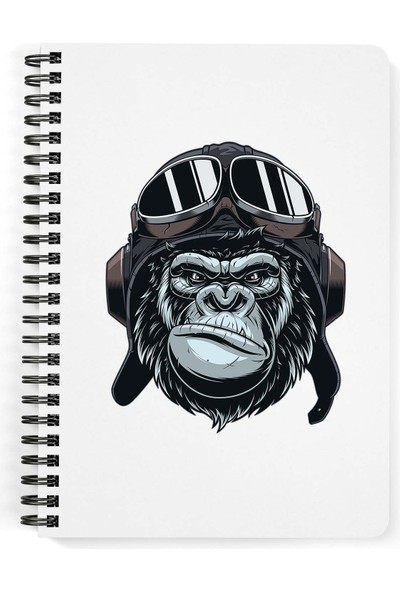 Astak Pilot Maymun Baskılı Ahşap Kapaklı Defter 15X20 cm DFT861 Astak Pilot Maymun Baskılı Ahşap Kapaklı Defter 15X20 cm DFT861