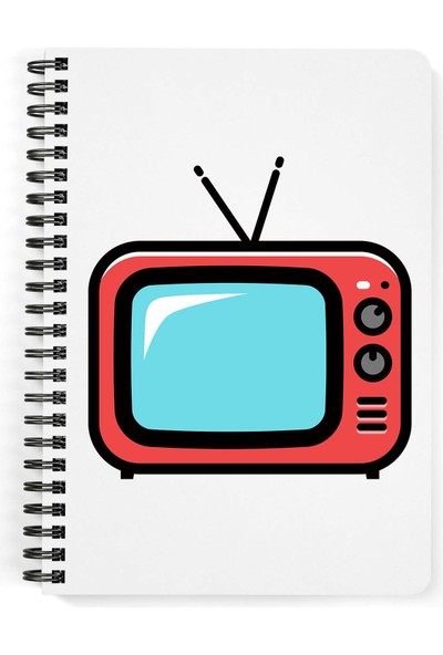 Astak Televizyon Baskılı Ahşap Kapaklı Defter 15X20 cm DFT1061