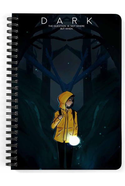 Astak Dark Baskılı Ahşap Kapaklı Defter 15X20 cm DFT4312