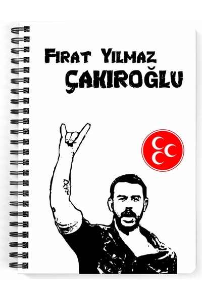 Astak Fırat Yılmaz Çakıroğlu Baskılı Ahşap Kapaklı Defter 15X20 cm DFT5647
