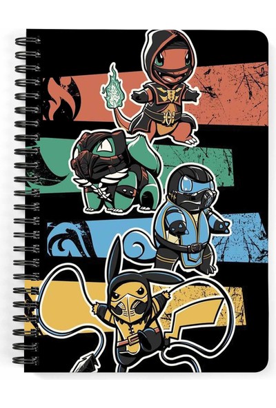 Astak Pokemon Baskılı Ahşap Kapaklı Defter 15X20 cm DFT4861