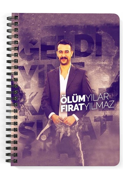 Astak Fırat Yılmaz Çakıroğlu Baskılı Ahşap Kapaklı Defter 15X20 cm DFT5625