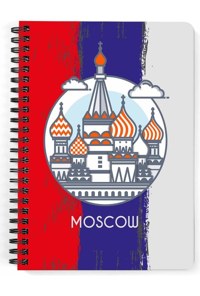 Astak Moskova Baskılı Ahşap Kapaklı Defter 15X20 cm DFT3925 Astak Moskova Baskılı Ahşap Kapaklı Defter 15X20 cm DFT3925