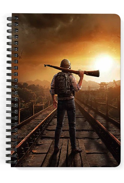 Astak Pubg Baskılı Ahşap Kapaklı Defter 15X20 cm DFT3301