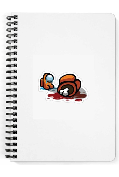 Astak Among Us Baskılı Ahşap Kapaklı Defter 15X20 cm DFT3151