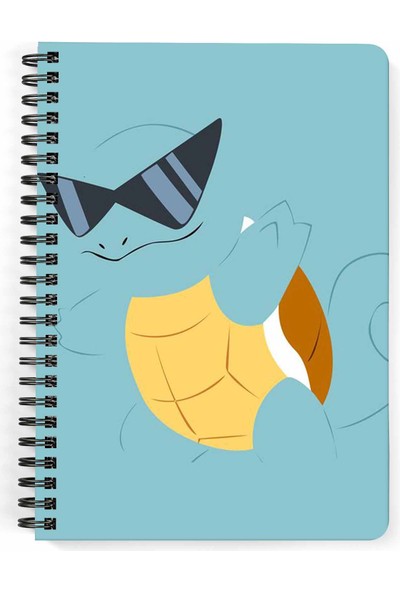 Astak Squirtle Pokemon Baskılı Ahşap Kapaklı Defter 15X20 cm DFT4381