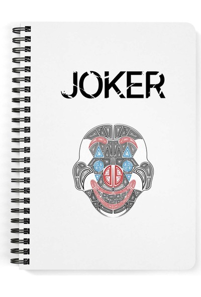 Astak Joker Baskılı Ahşap Kapaklı Defter 15X20 cm DFT1043