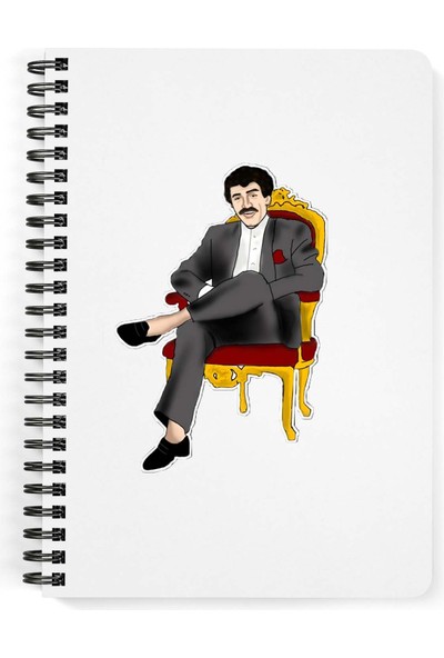 Astak Müslüm Gürses Baskılı Ahşap Kapaklı Defter 15X20 cm DFT6925