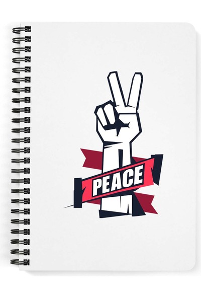 Astak Peace Baskılı Ahşap Kapaklı Defter 15X20 cm DFT885 Astak Peace Baskılı Ahşap Kapaklı Defter 15X20 cm DFT885