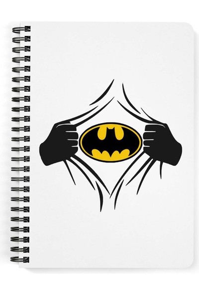 Astak Batman Baskılı Ahşap Kapaklı Defter 15X20 cm DFT5916