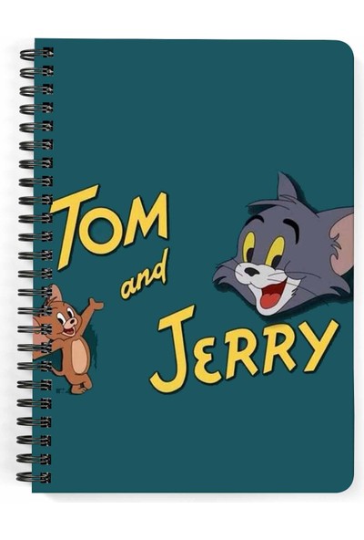 Astak Tom ve Jerry Baskılı Ahşap Kapaklı Defter 15X20 cm DFT4241