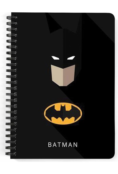 Astak Batman Baskılı Ahşap Kapaklı Defter 15X20 cm DFT4619