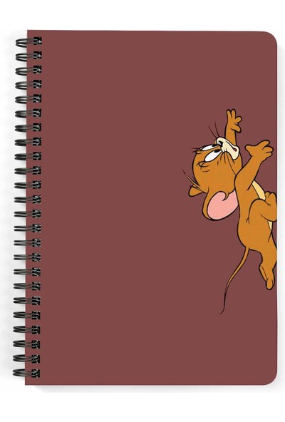 Astak Tom ve Jerry Baskılı Ahşap Kapaklı Defter 15X20 cm DFT4865