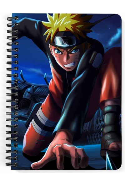 Astak Naruto Anime Baskılı Ahşap Kapaklı Defter 15X20 cm DFT3271