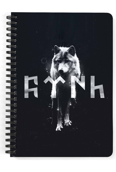 Astak Göktürk Bozkurt Baskılı Ahşap Kapaklı Defter 15X20 cm DFT5663 Astak Göktürk Bozkurt Baskılı Ahşap Kapaklı Defter 15X20 cm DFT5663